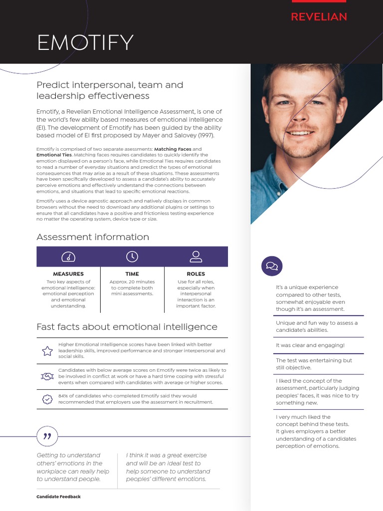 PSI Revelian-Emotify Overview | PDF | Emotional Intelligence | Psychology