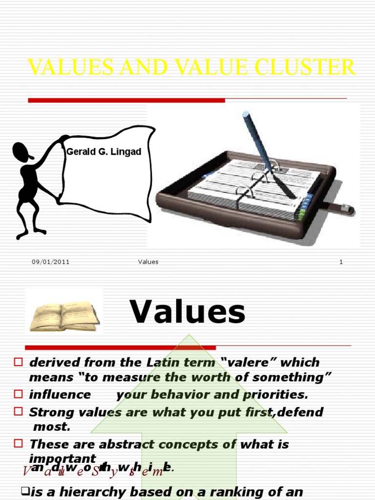 Values and Value Cluster: Gerald G. Lingad | PDF | Value (Ethics ...