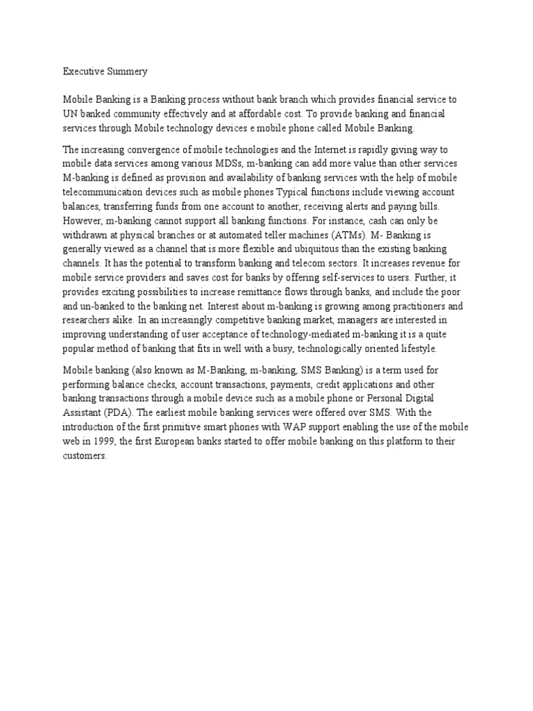 Mobile Banking | PDF | Mobile Phones | Banks