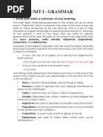Basic English Grammar Cheat Sheet (Draft #1) | PDF | Verb | Subject ...