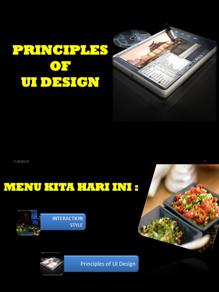 02-Principles of UI Design | PDF | Graphical User Interfaces | User Interface Design