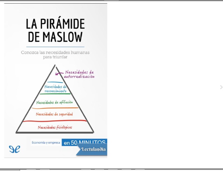 La Pirámide de Maslow - Pichère, Pierre PDF | PDF