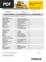 Excavator Maintenance Schedule Checklist | PDF | Motor Oil | Air ...