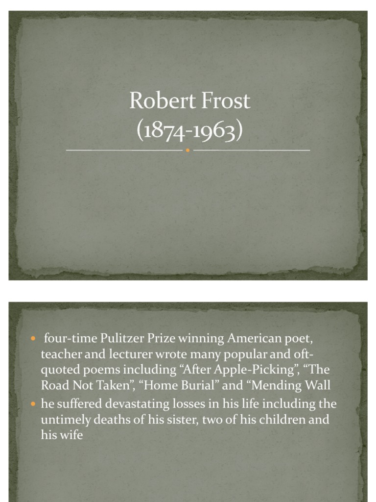 Robert Frost Pdf Poetry