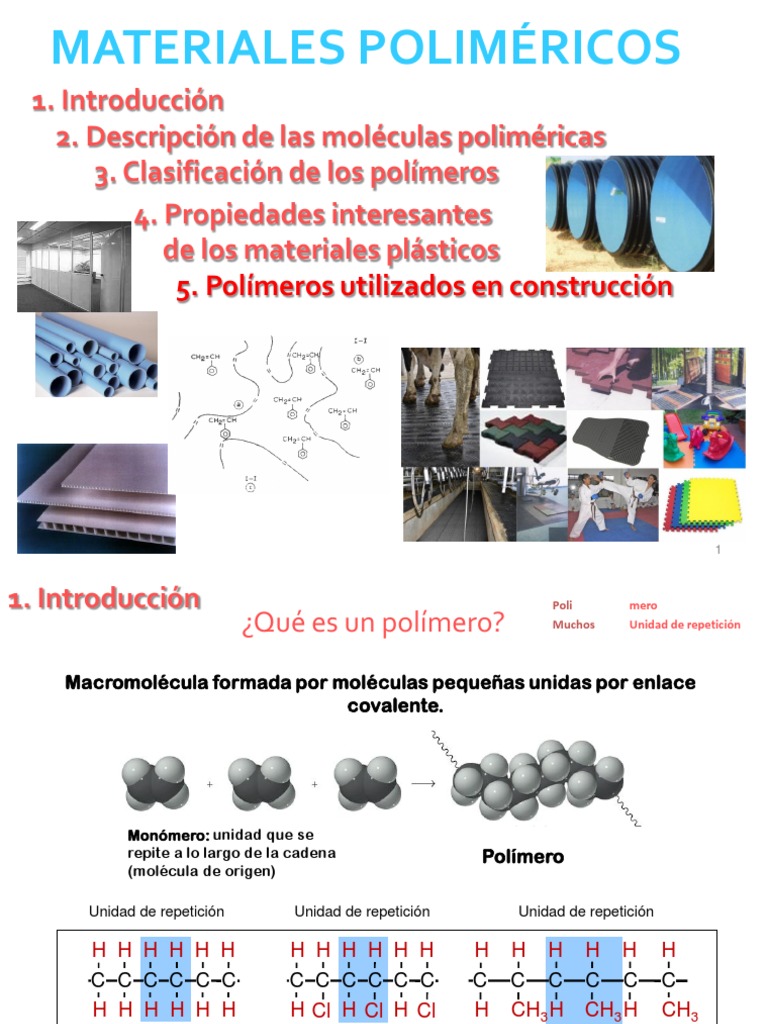 Tema 4. MATERIALES POLIMÉRICOS | PDF | Polímeros | Pintar