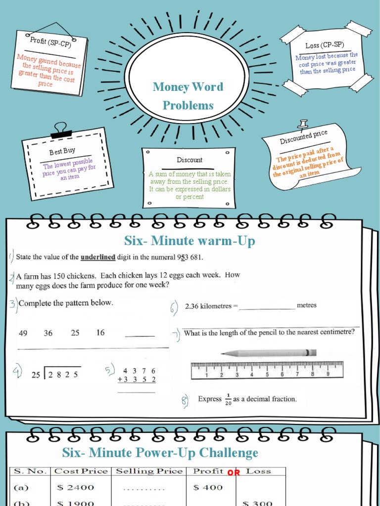 Percentage & Money Word Problems 2 | PDF