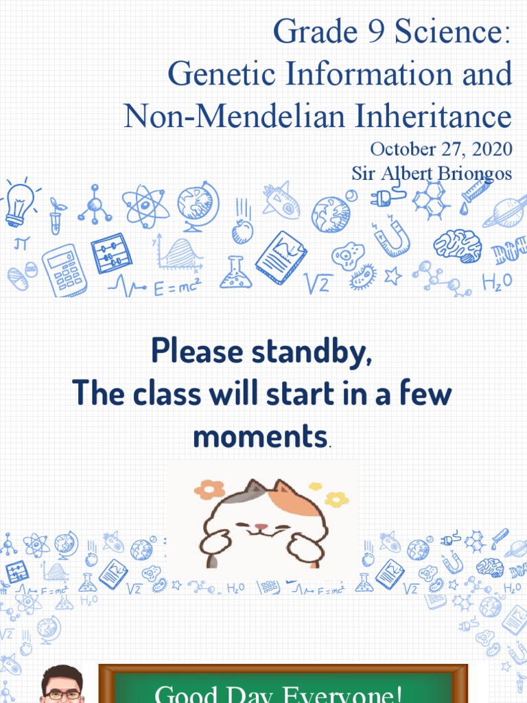Grade 9 Science: Genetic Information and Non-Mendelian Inheritance ...