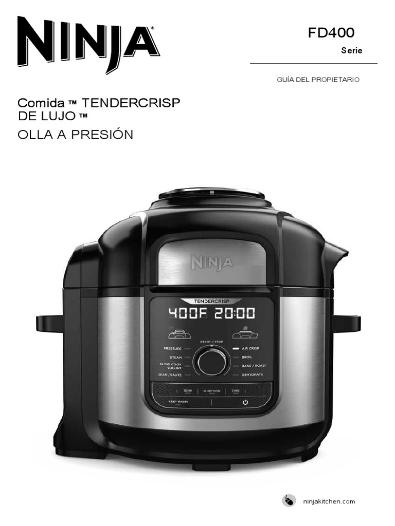 Foodi Deluxe Tendercrisp Fd400 Series - En.es | PDF | Estufa de cocina ...
