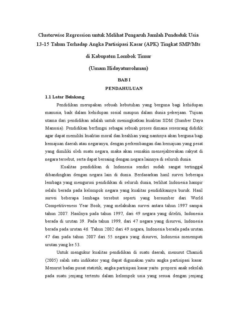 Clusterwise Regression | PDF