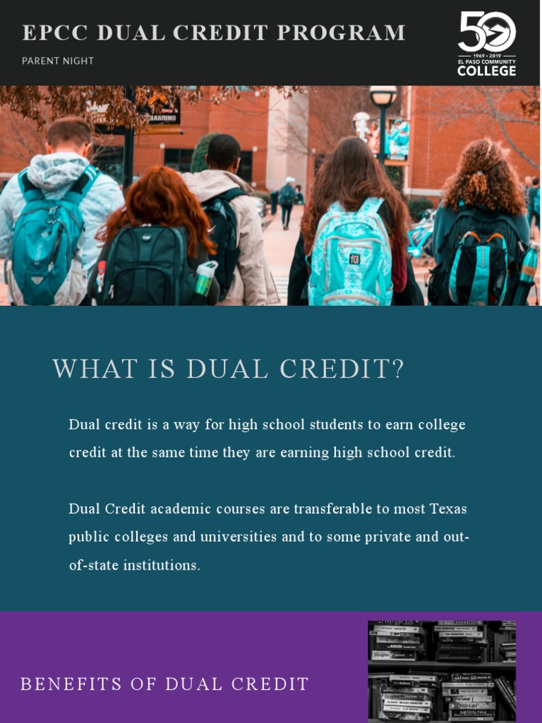 EPCC Dual Credit Program Overview | PDF | Course Credit | Educational ...