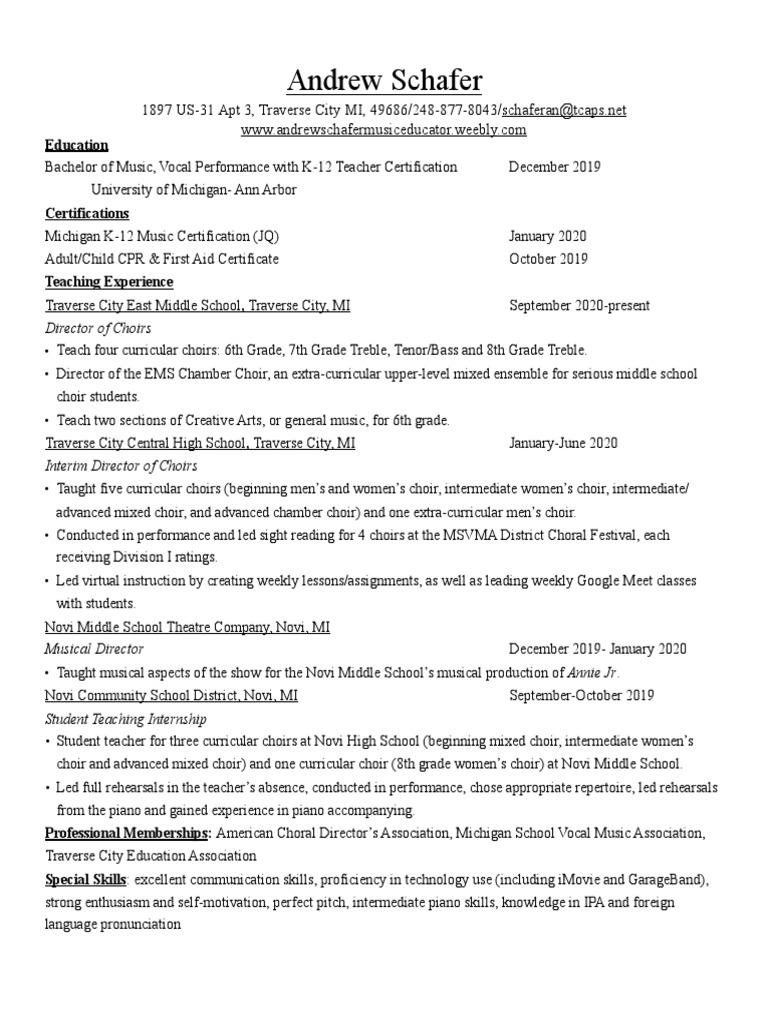 Andrew Resume | PDF