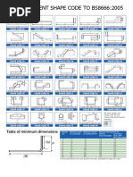 Bs 8666 Reinforcement Shape Codes | PDF