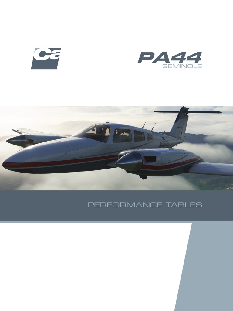 PA44 Seminole Performance Tables | PDF