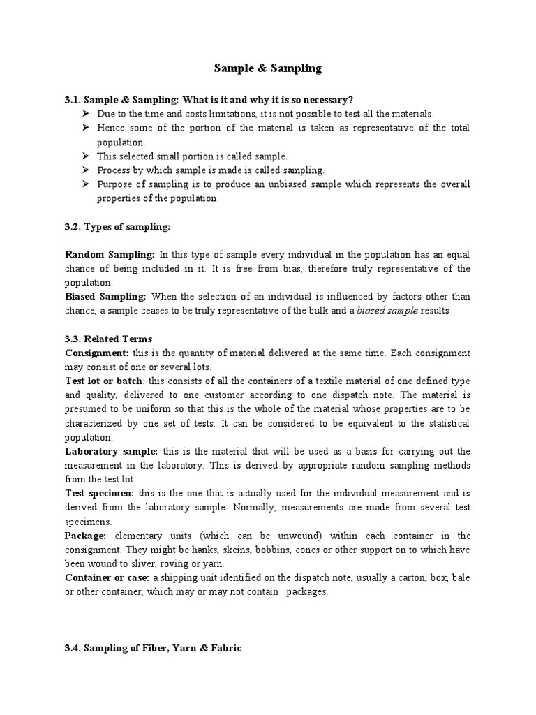 Sample Sampling | PDF | Observational Error | Sampling (Statistics)