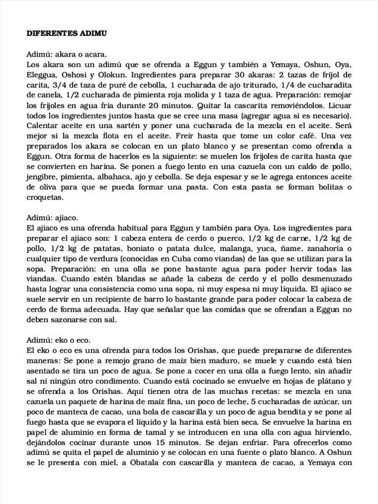 Diferentes Adimu DD | PDF | Religión y creencia