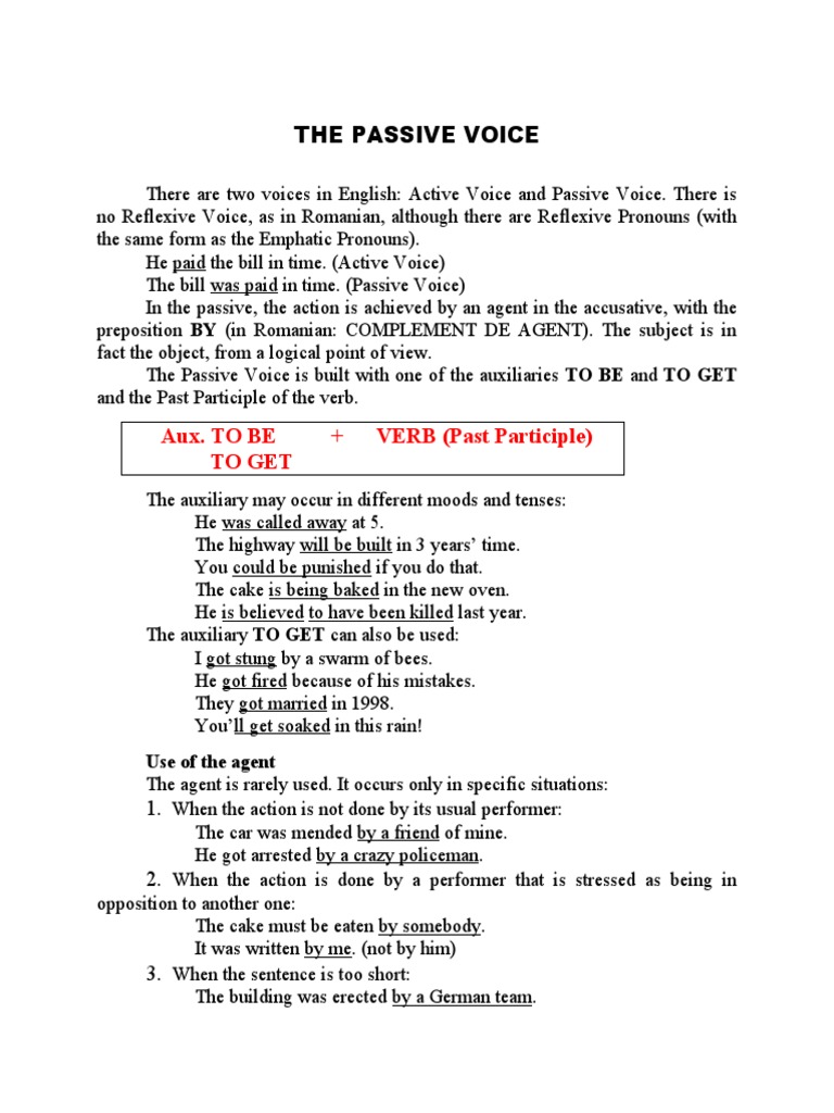 PASSIVE VOICE Theory | PDF | Semantic Units | Linguistics