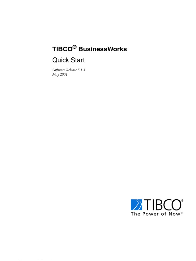 Tibco Businessworks: Quick Start | PDF | Documentation | Computer File