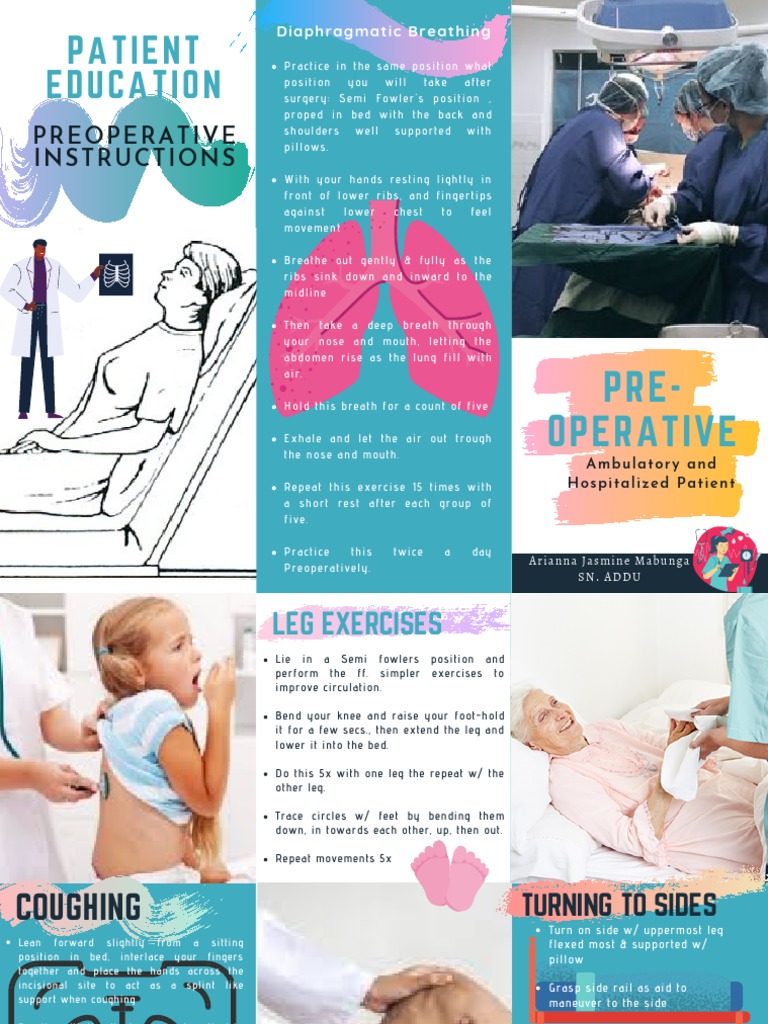 Preop Education | PDF | Breathing | Thorax