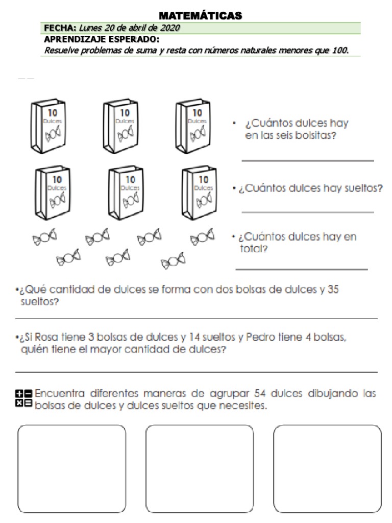 Sumas y figuras para niños menores de 100 | PDF | Crecimiento personal ...