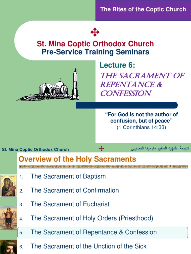 Lecture 06 - The Sacrament of Repentance and Confession | PDF ...