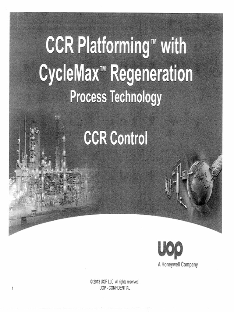 CCR Control - Process Technology | PDF