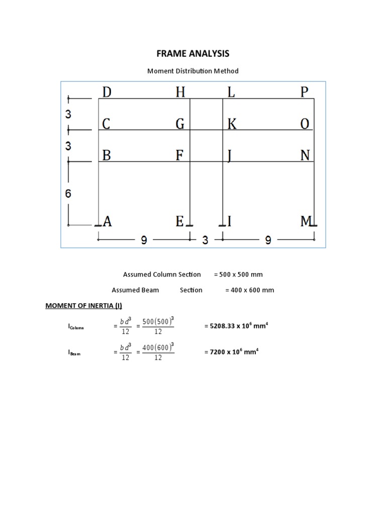 3-FRAME ANALYSIS-transverse | PDF | Beam (Structure) | Mechanical ...