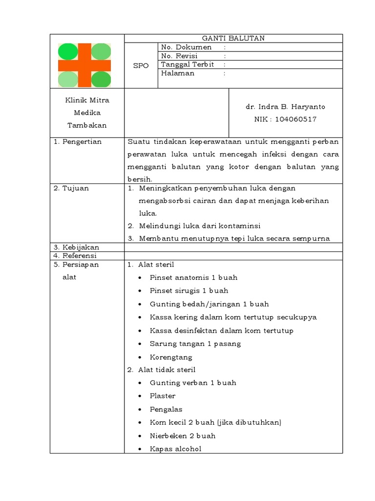 Spo Pemasangan Spalk 1 | PDF