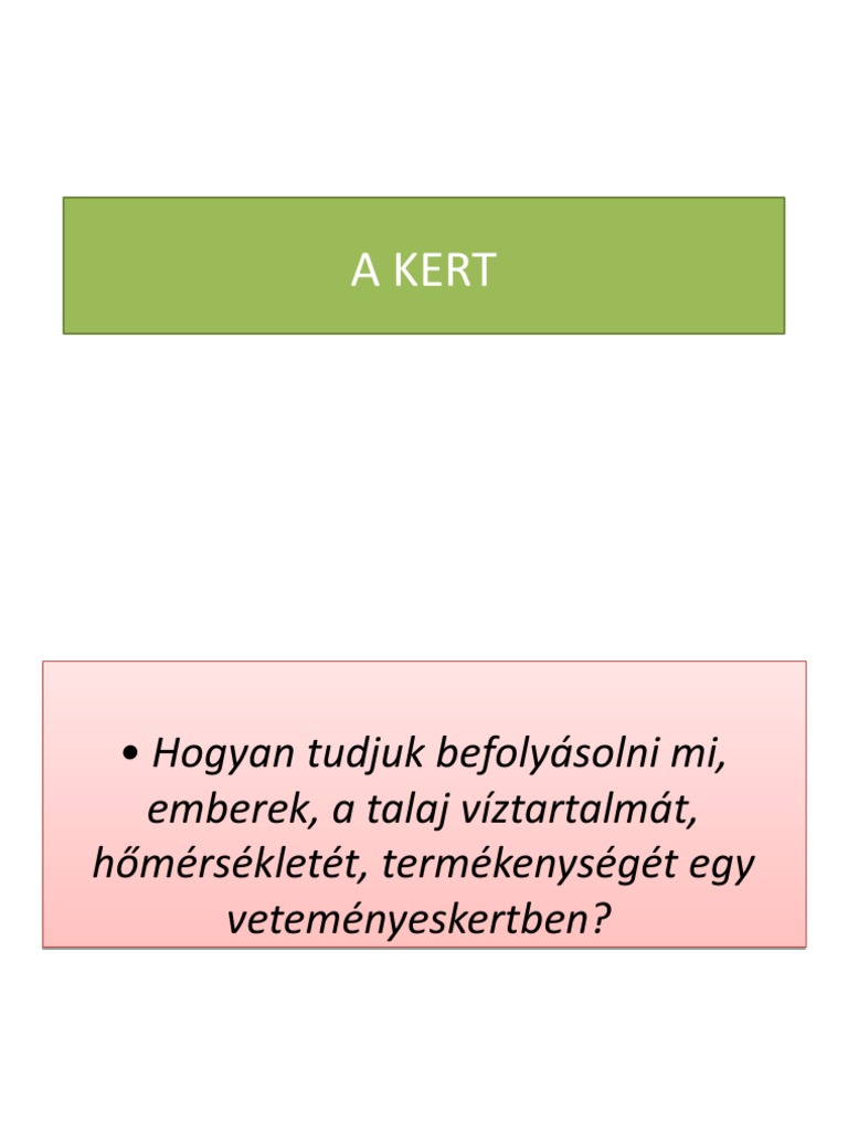 A Kert | PDF