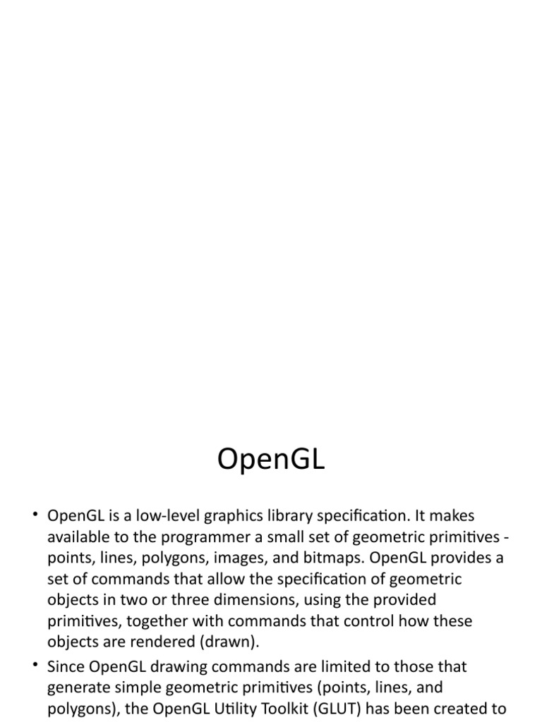 OPENGL - Intro | PDF | Shader | Rendering (Computer Graphics)