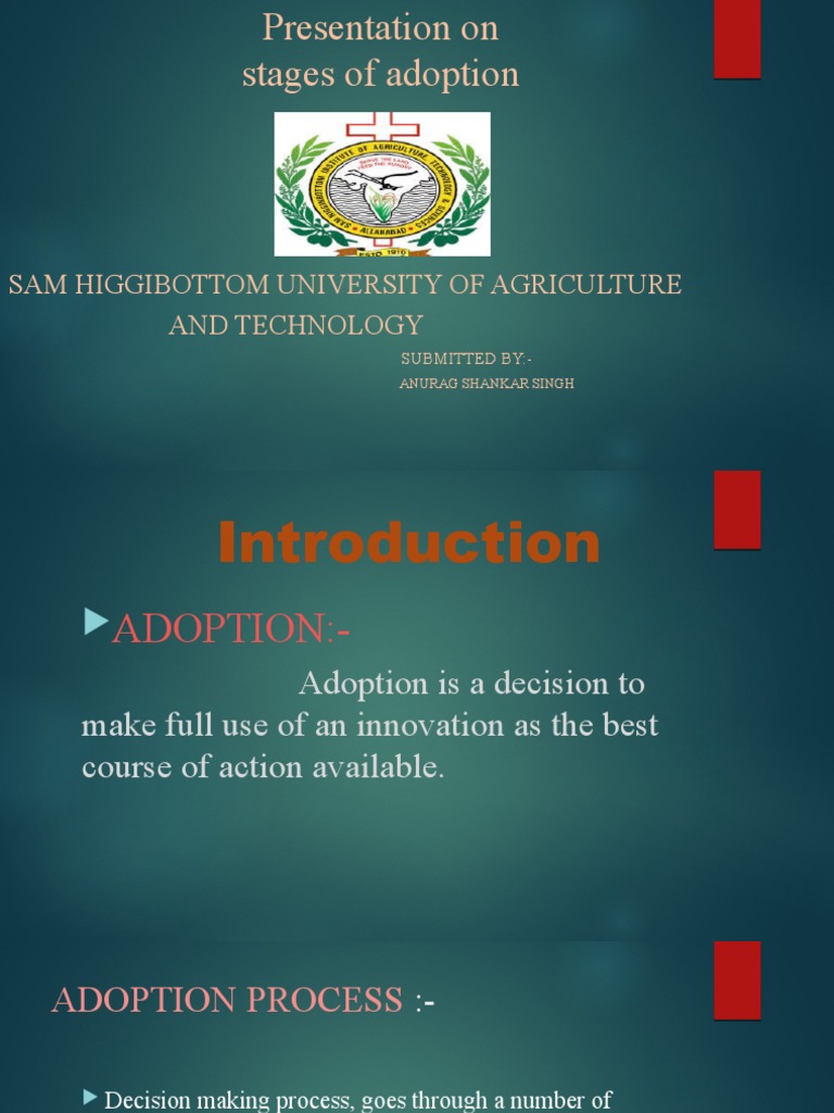 Stages of Adoption | PDF | Innovation | Evaluation