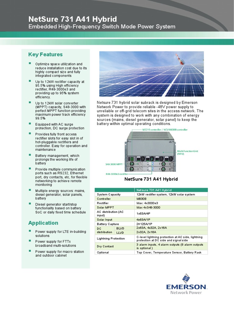 Netsure 731 A41 Hybrid | PDF | Power Supply | Rectifier