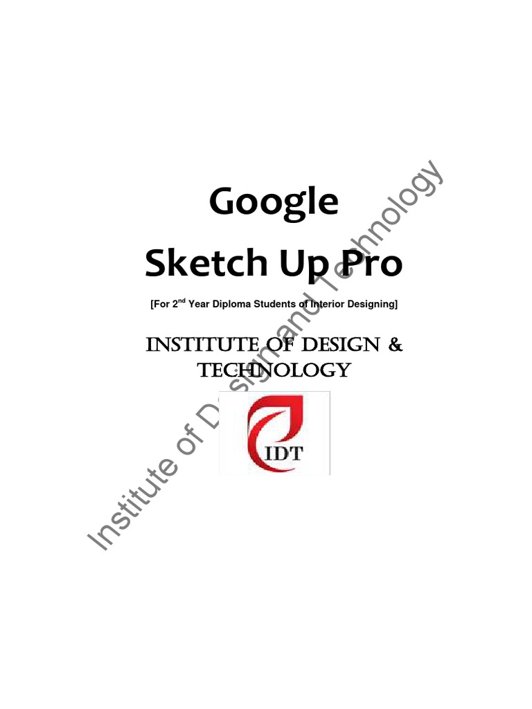 The Essential Tools of Google SketchUp | PDF | Sketch Up | 3 D Computer ...