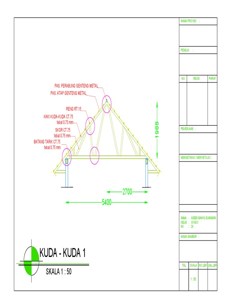 TUGAS Rangka Atap Baja Ringan | PDF