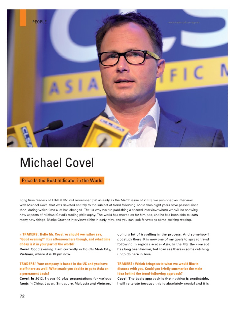 Michael Covel Interview PDF | PDF