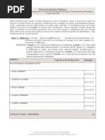 MoCA Test Italian | PDF
