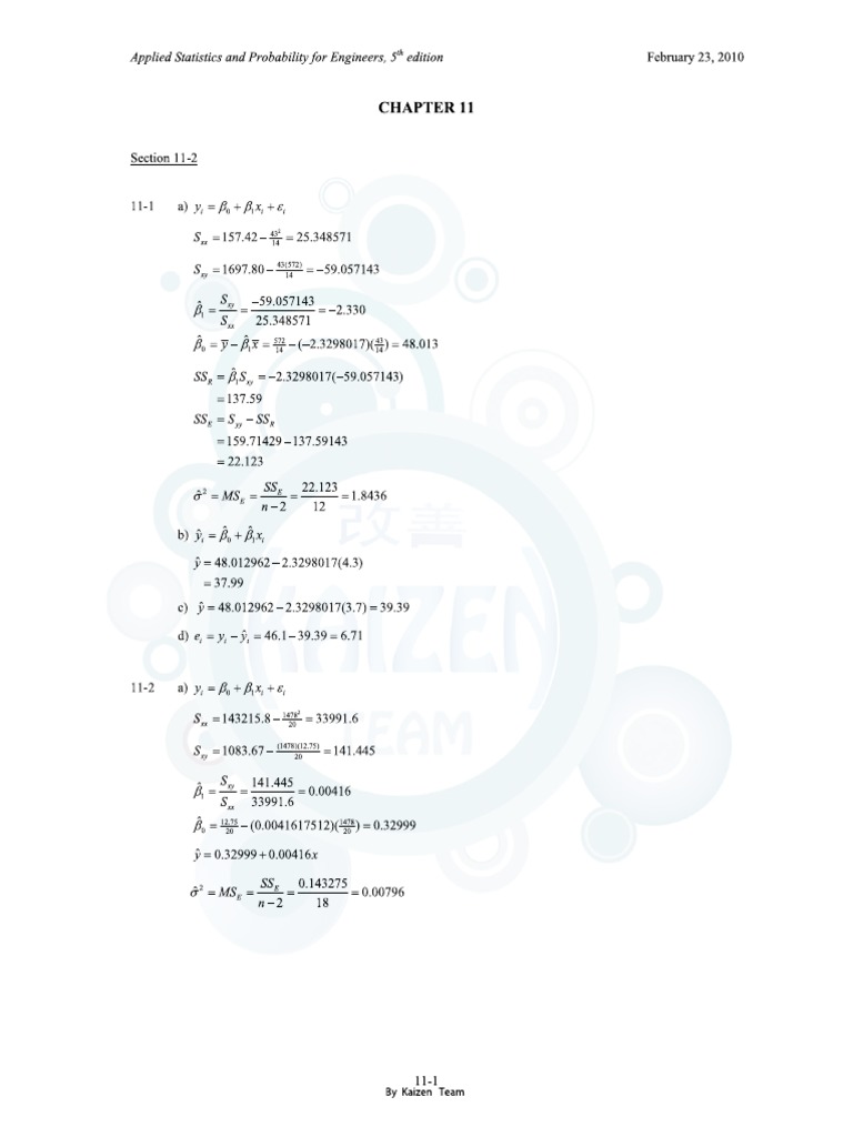 CH 11 | PDF | Errors And Residuals | Regression Analysis