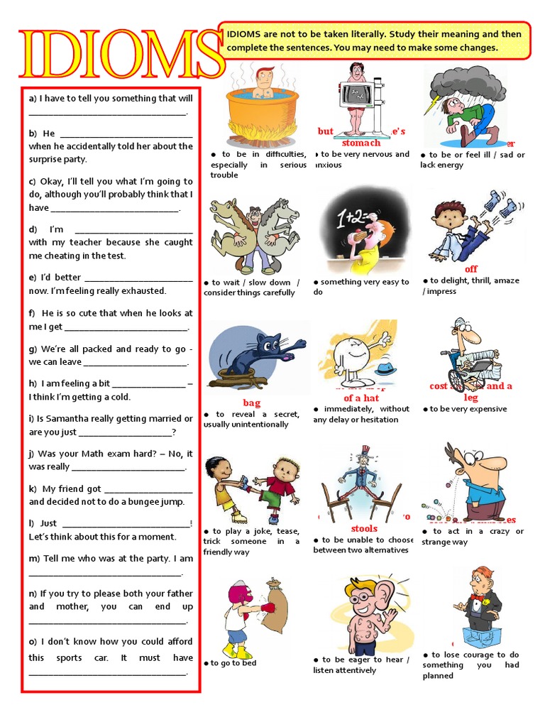 Fun with Idioms and Their Meanings | PDF