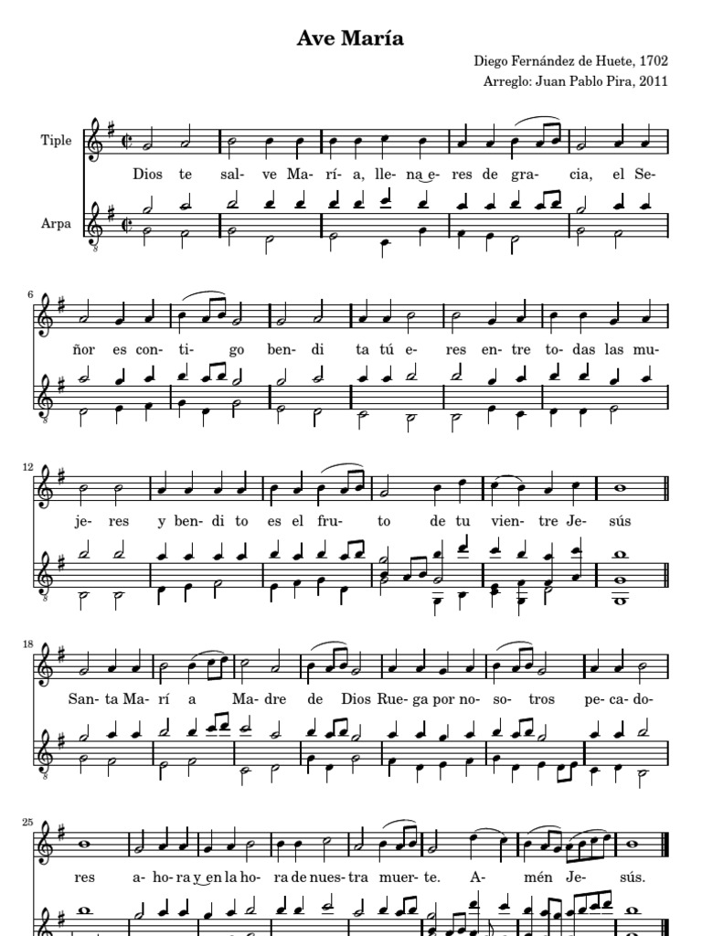 Ave Maria | PDF | Entretenimiento (general)