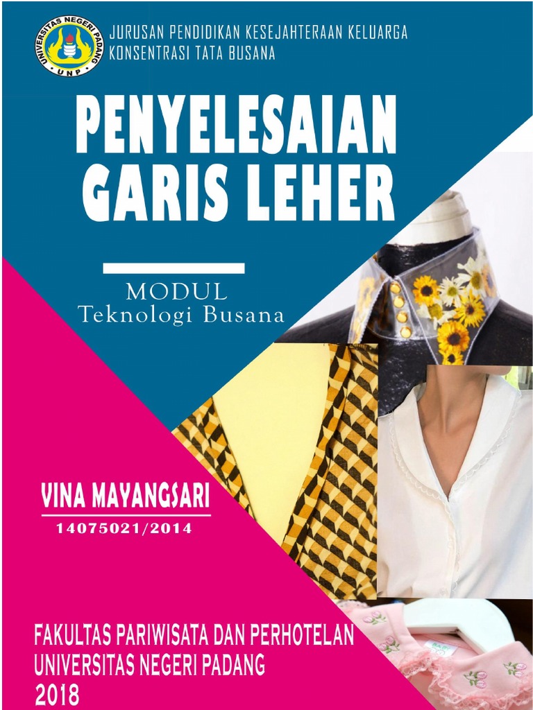 Penyelesaian Garis Leher pada Busana | PDF