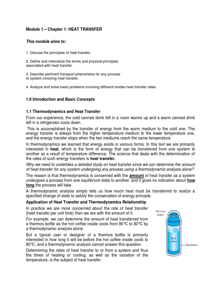 Module 1-C1 Heat Transfer | PDF | Heat | Heat Transfer