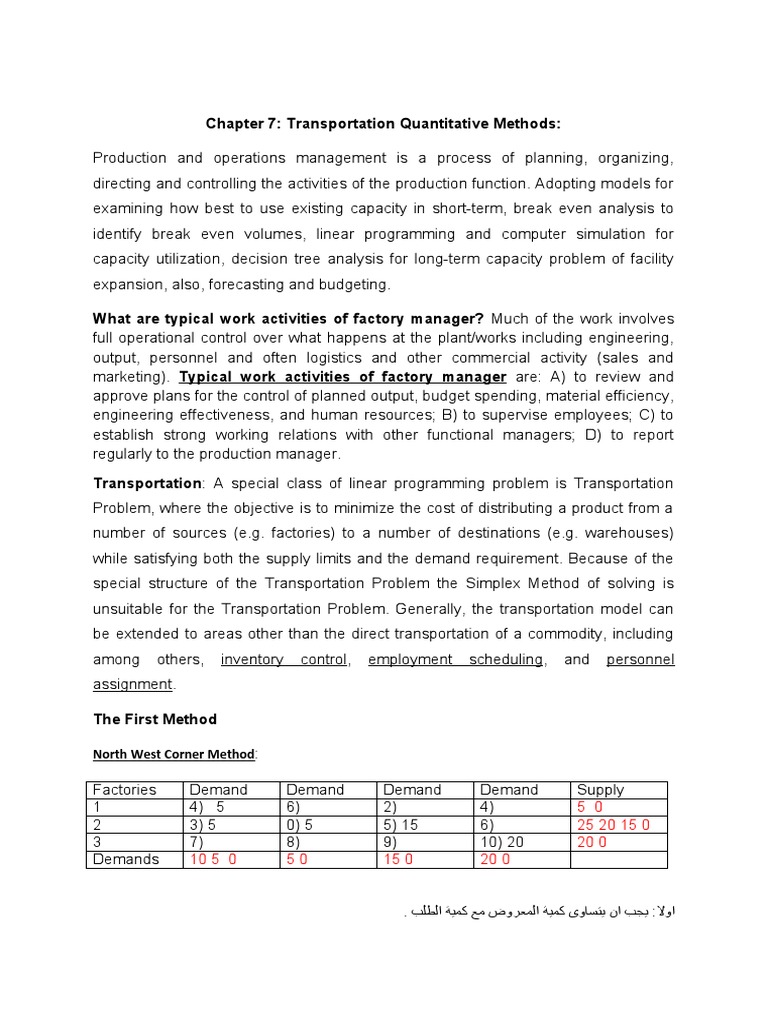 Chapter 7 Transportation | PDF | Transport | Business Economics