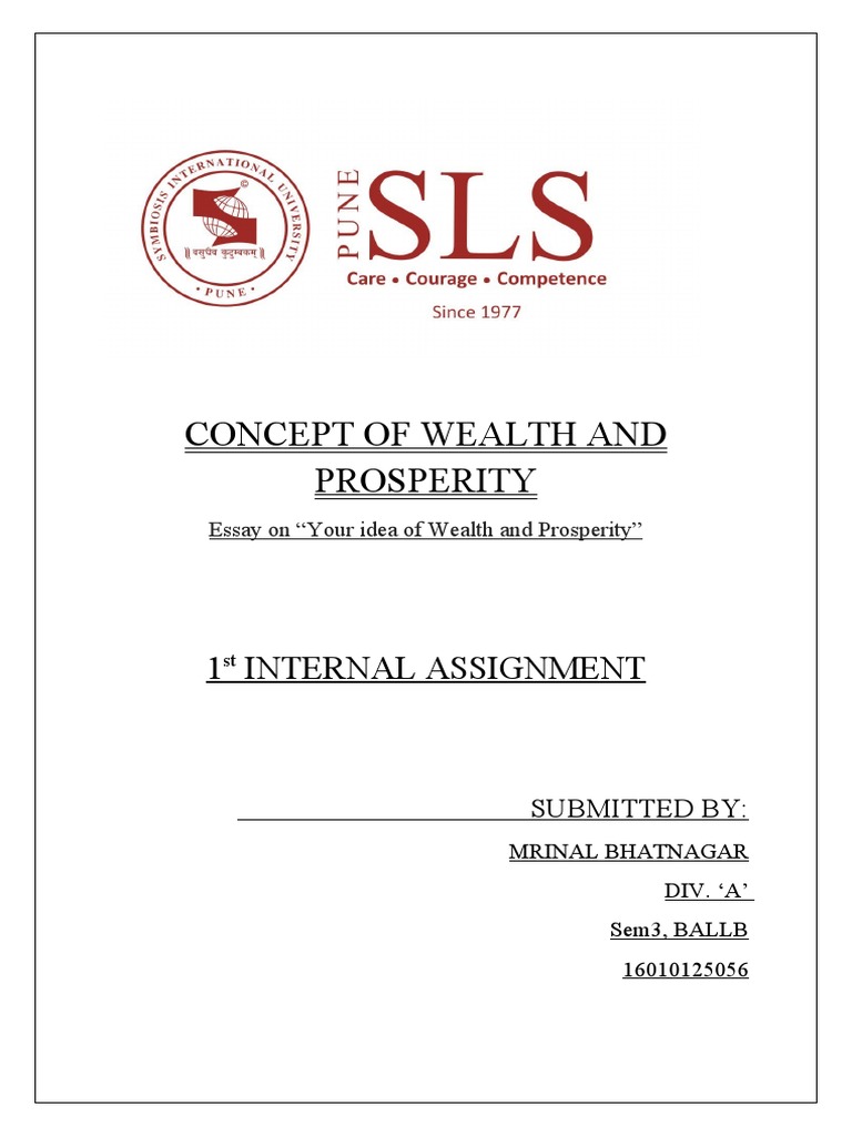 Navigating Different Perspectives on Wealth, Prosperity and the Good ...