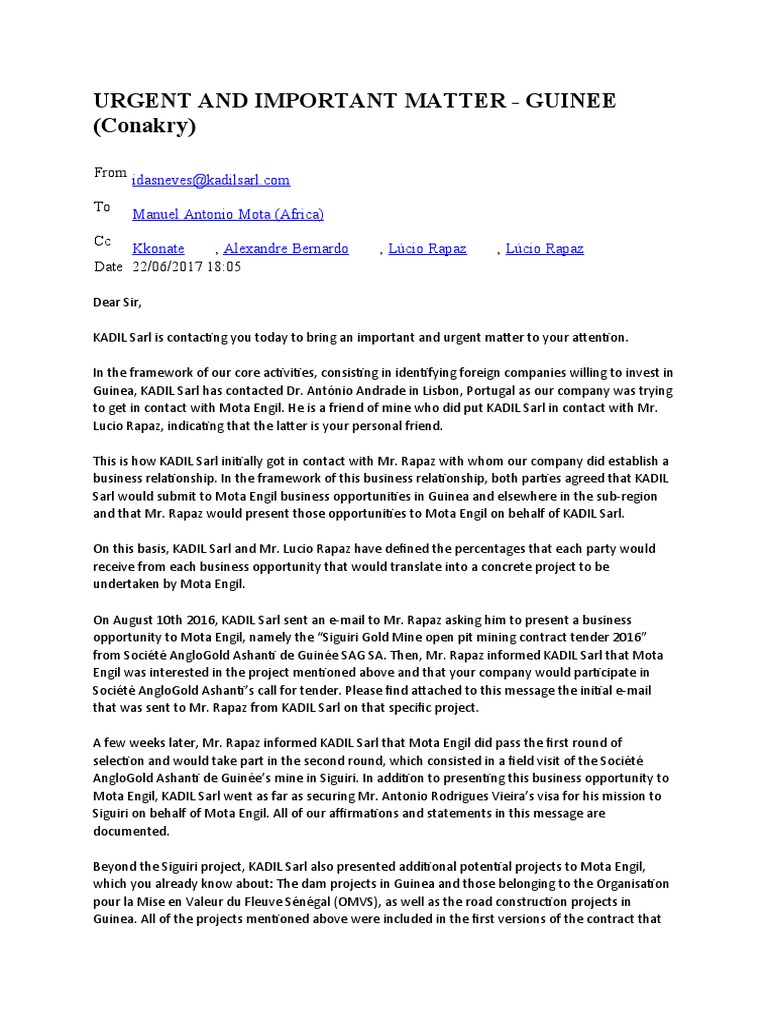 Piece 17 URGENT AND IMPORTANT MATTER | PDF