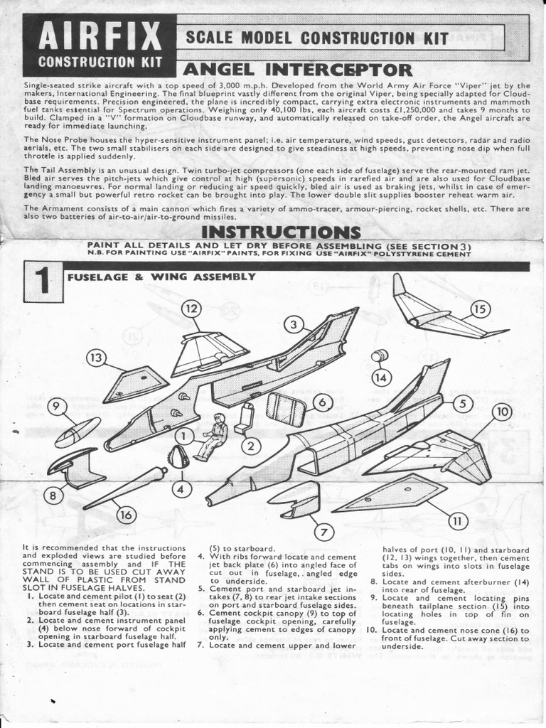 Angel Interceptor Airfix | PDF | Aerospace Engineering | Transport