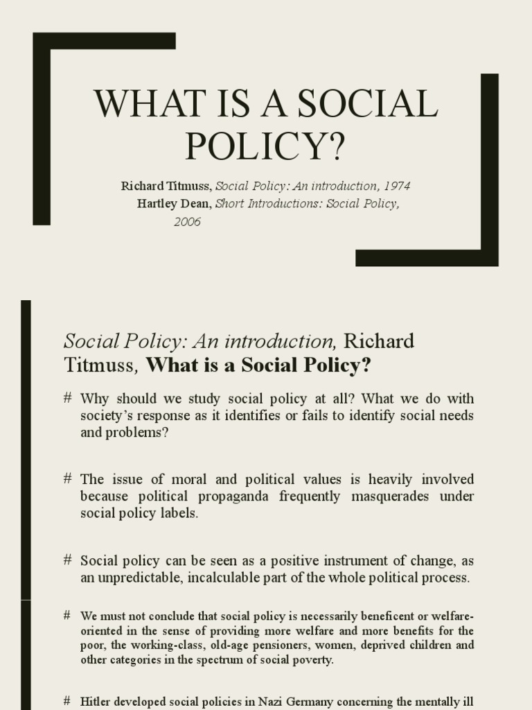 Understanding Social Policy Dynamics | PDF | Welfare | Social Policy