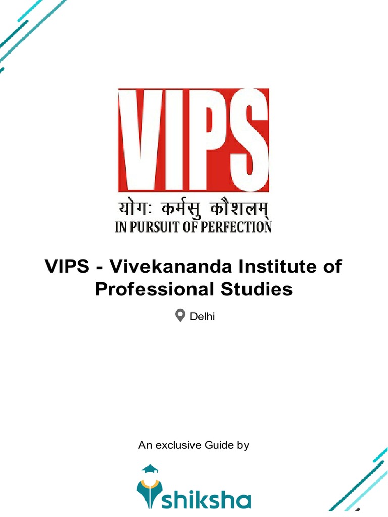 VIPS - Vivekananda Institute of Professional Studies: Delhi | PDF