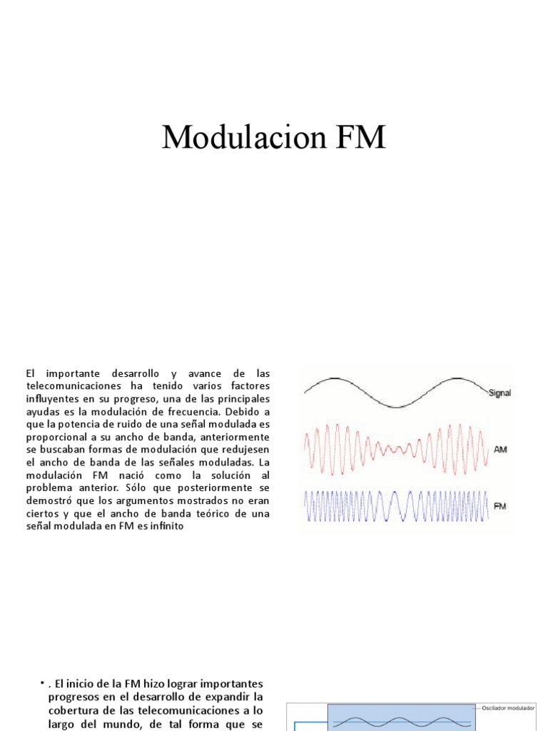 Modulacion FM | PDF | Modulación de frecuencia | Modulación
