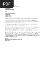 How To Write An Application Letter | PDF