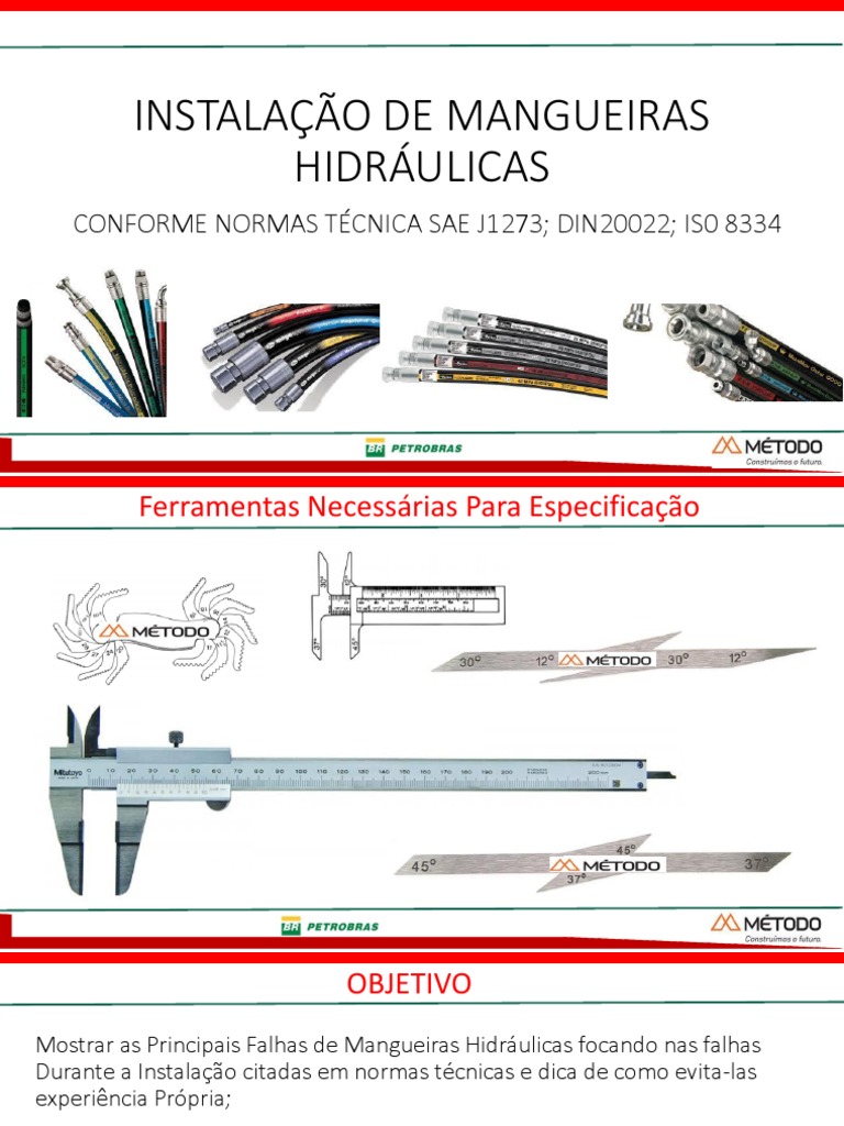 Instação Mangueiras Hidraulicas Conforme Normas Técnicas PDF | PDF ...