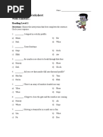 English Year 4 Exam Paper | PDF